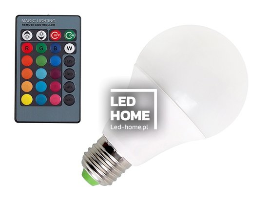 Żarówka LED E27 RGB 300 do 1050lm - LED E27 - Źródła światła - Żarówki ...